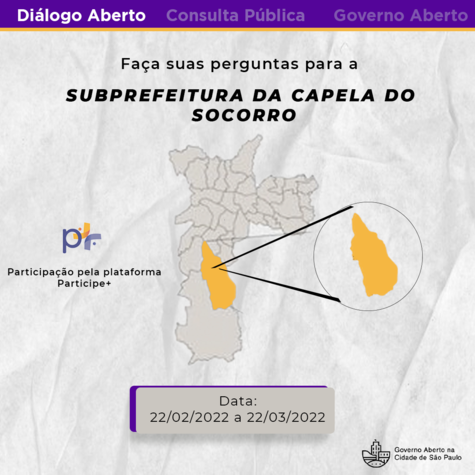 Diálogo Aberto 2021 - Subprefeitura de Capela do Socorro